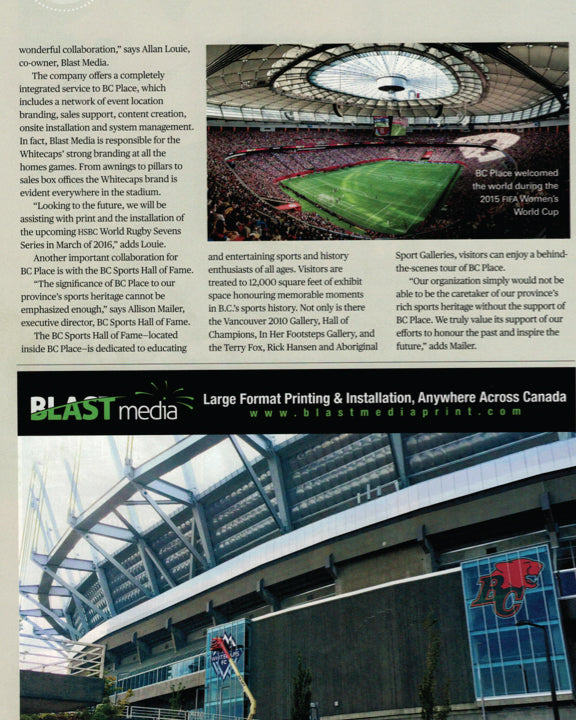 Throwback! BC Business Magazine special feature. — Blast Media Inc
